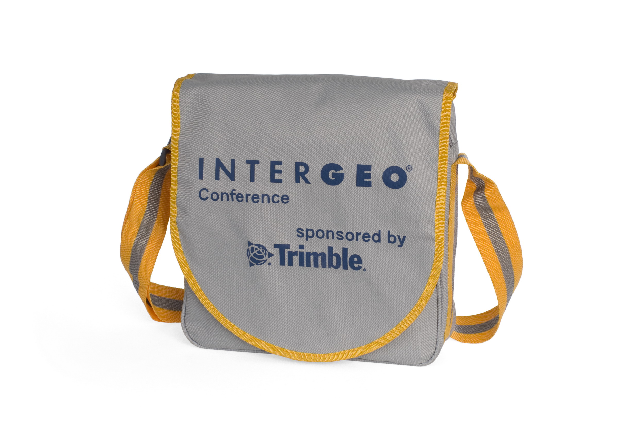 Hochwertige Umhängetasche, Kongresstasche bedruckt für Trimble Germany ...