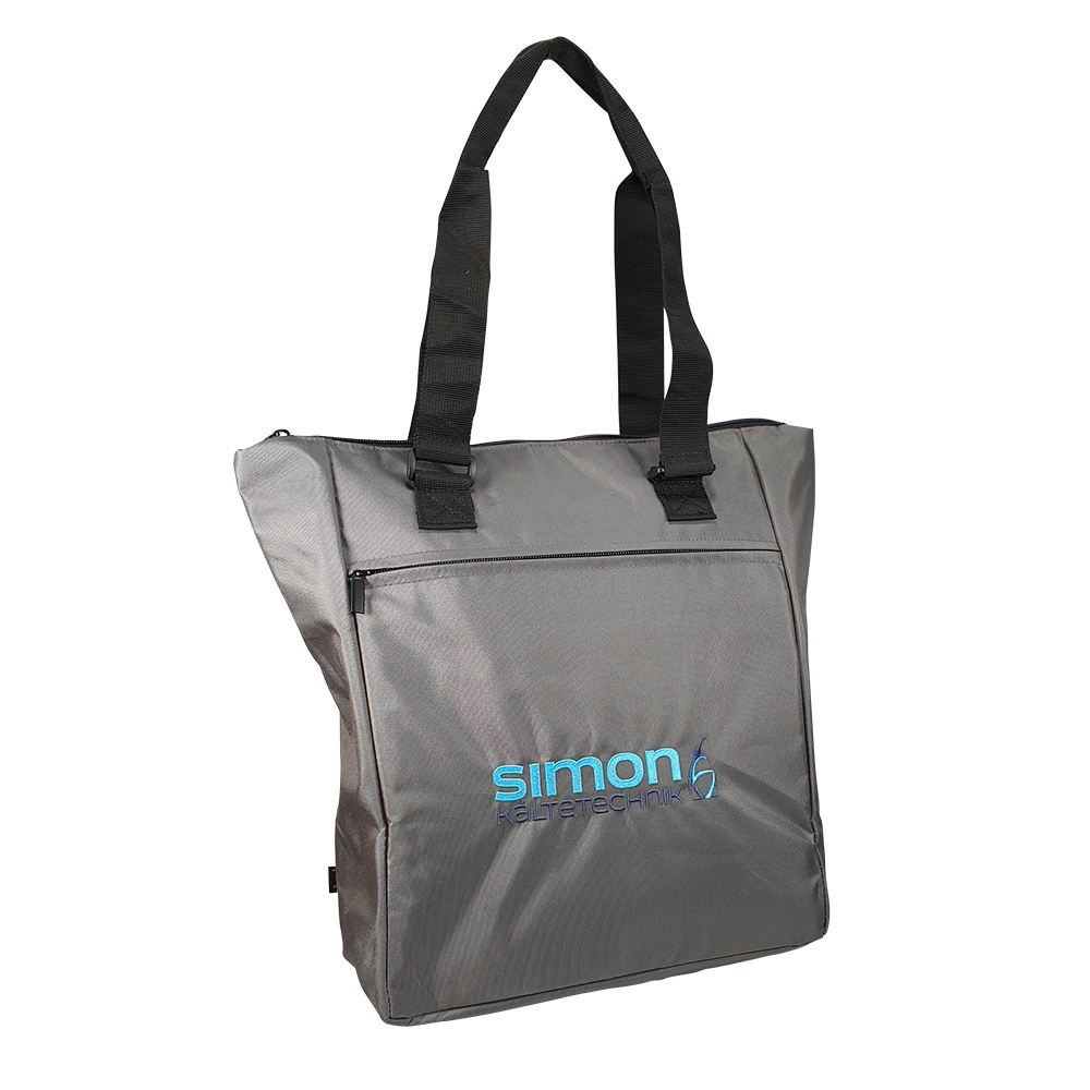 Werbe-Kühltasche aus recycelten Material mit Ihrem Firmenlogo bestickt ...