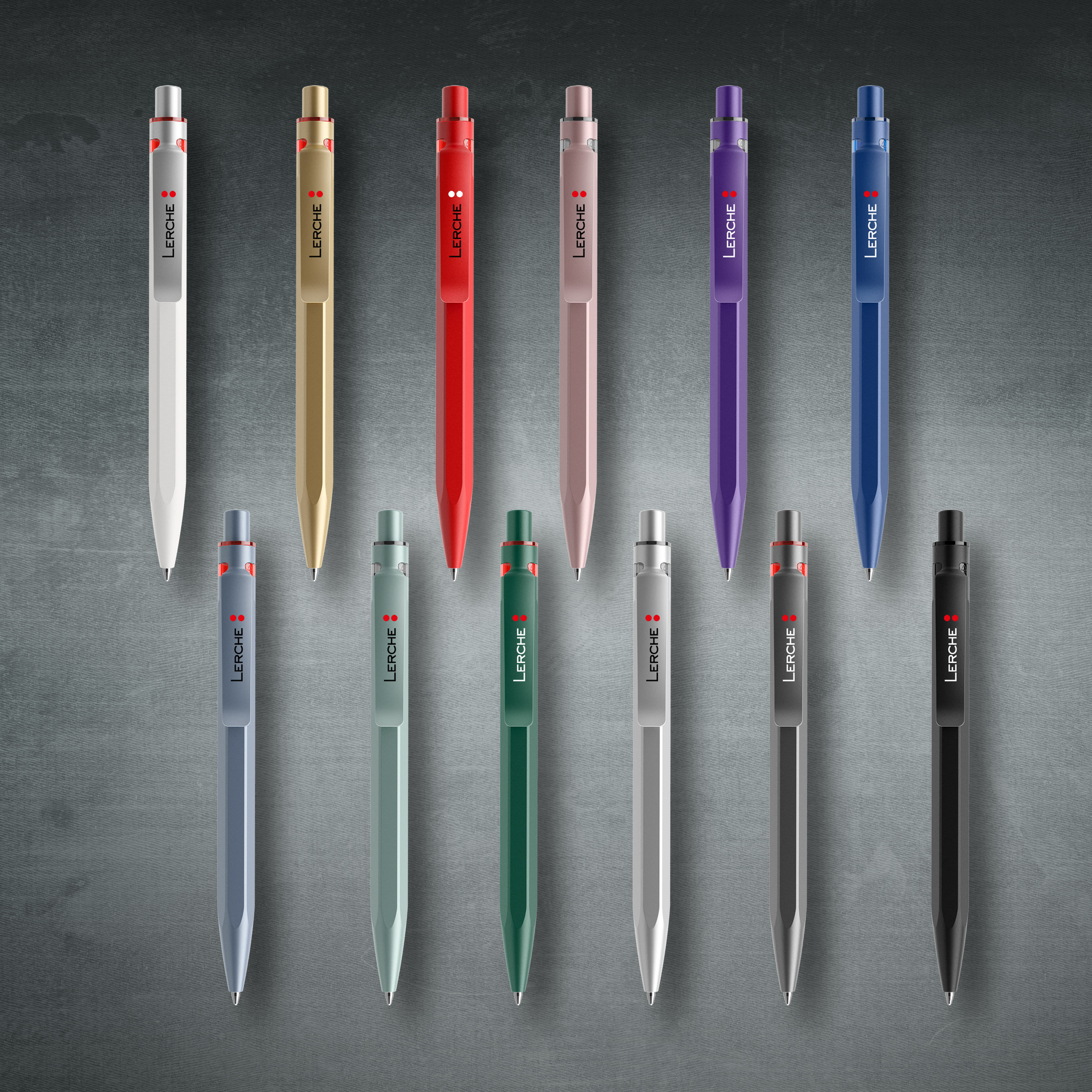 Nachhaltiger Werbe-Kugelschreiber QS50 Stone in Prodir Markenqualität ...