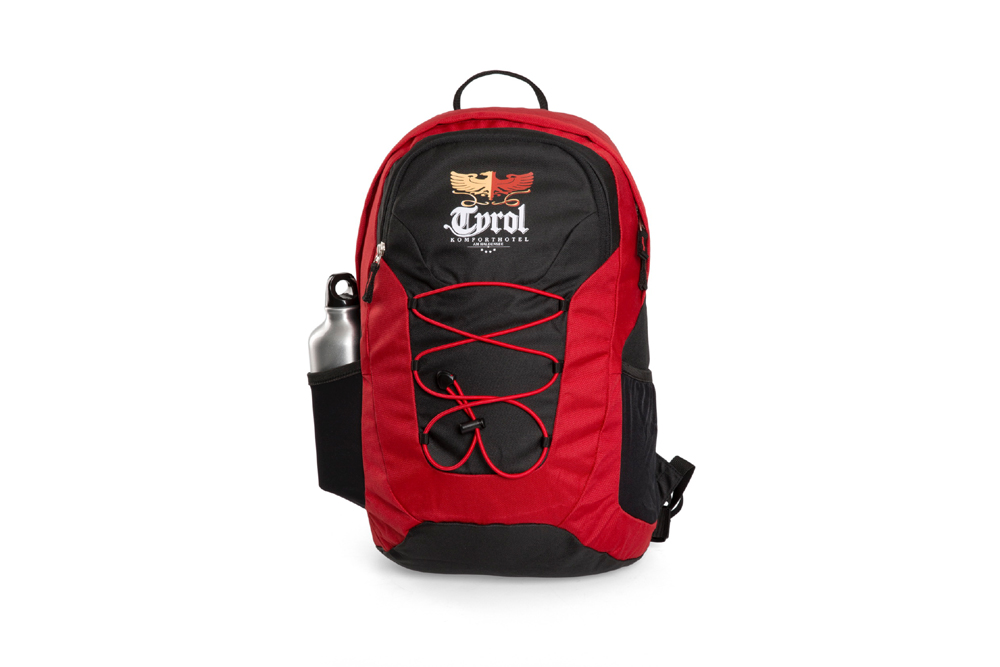 Rucksack Creed Lite 18/25 mit Wappen bedruckt für 4-Sterne-Hotel Tyrol ...