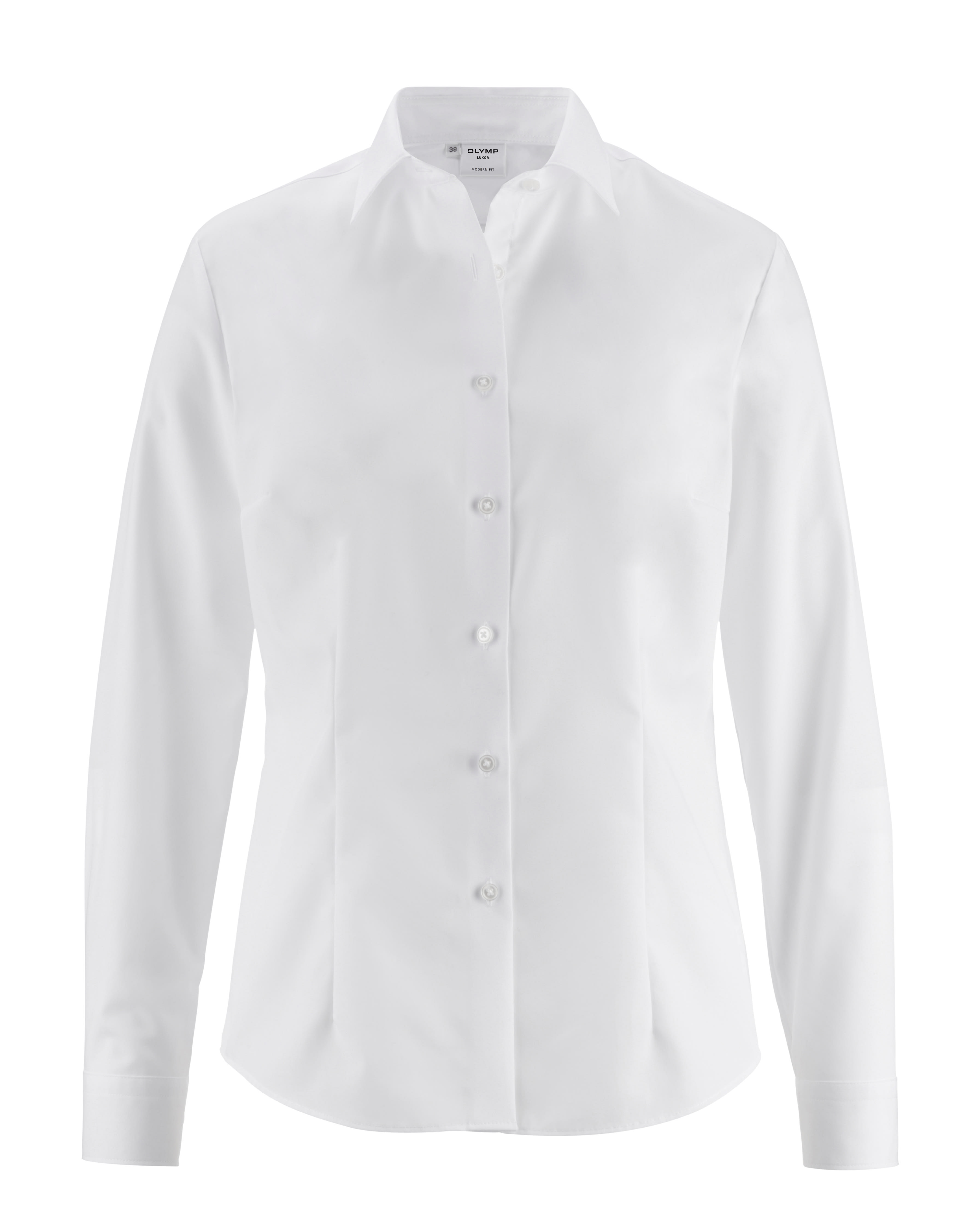 Werbe-Bluse für Damen OLYMP Luxor Modern Fit weiß | Lerche